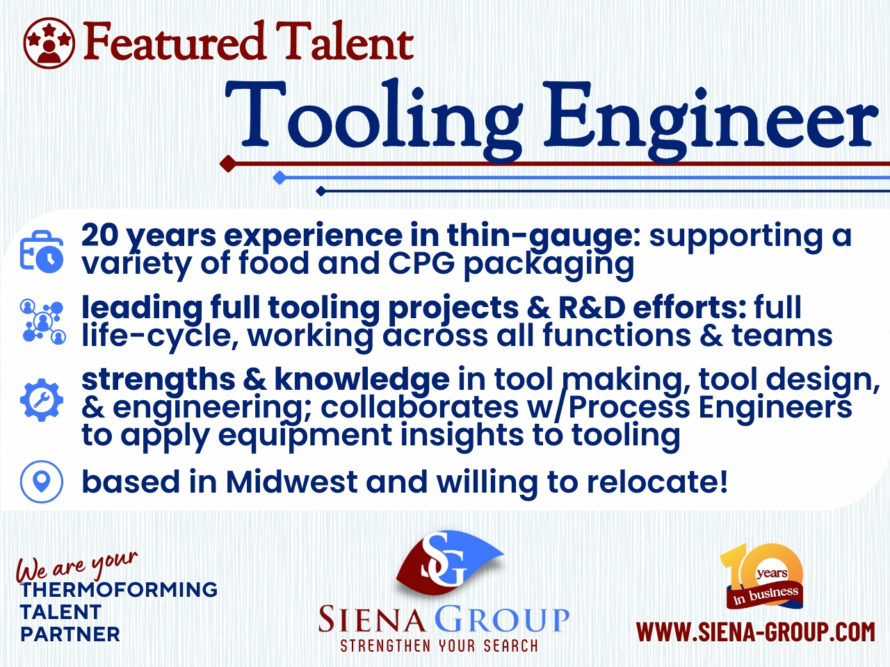 Thermoforming Recruiter | Siena Group